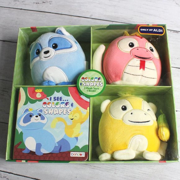 Bendon | Toys | Bendon Kids Plush Stuffed Animal Colors Shapes Board ...